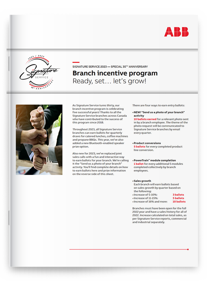 Signature Service - ABB Electrification Canada Inc.