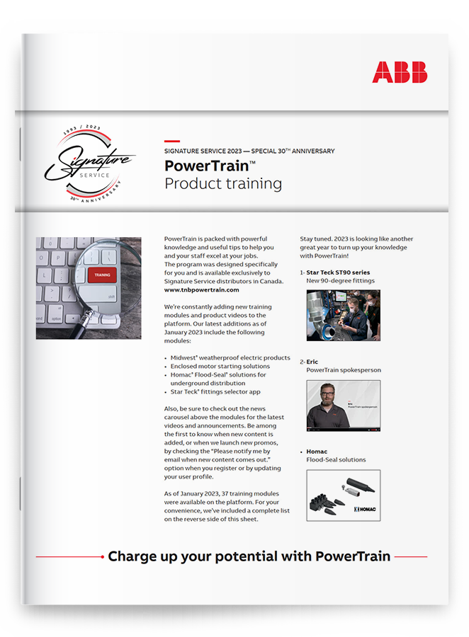 Signature Service - ABB Electrification Canada Inc.